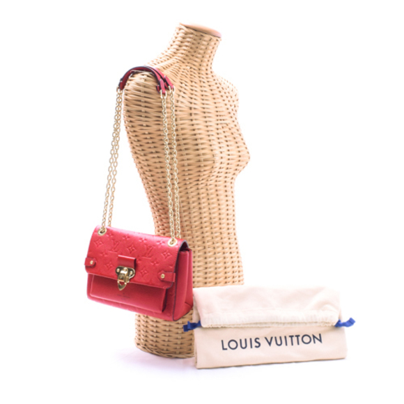 Louis Vuitton | Bags | Louis Vuitton Vavin Bb Chain Shoulder Bag Red ...